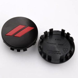 SRT | Accessories | New 63mm 4 Pcs Black Red Srt Wheel Center Caps ...